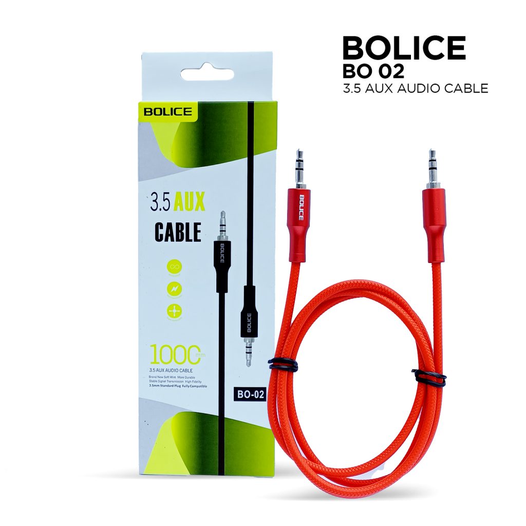Bolice BO 02 3.5 AUX Audio Cable - SHIHAB MOBILE PHONES LLC | BOLICE ...