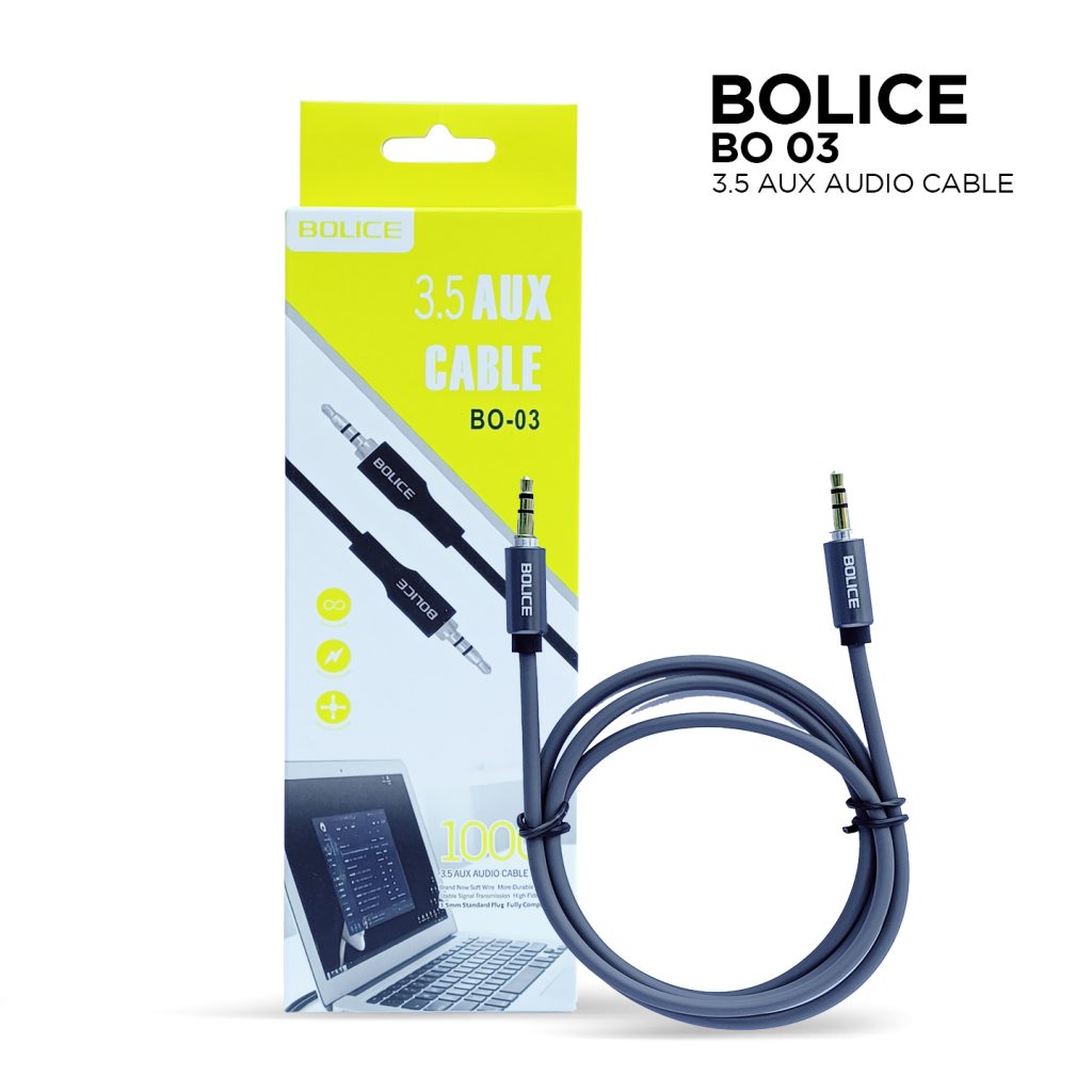 Bolice BO 03 3.5 AUX Audio Cable - SHIHAB MOBILE PHONES LLC | BOLICE ...