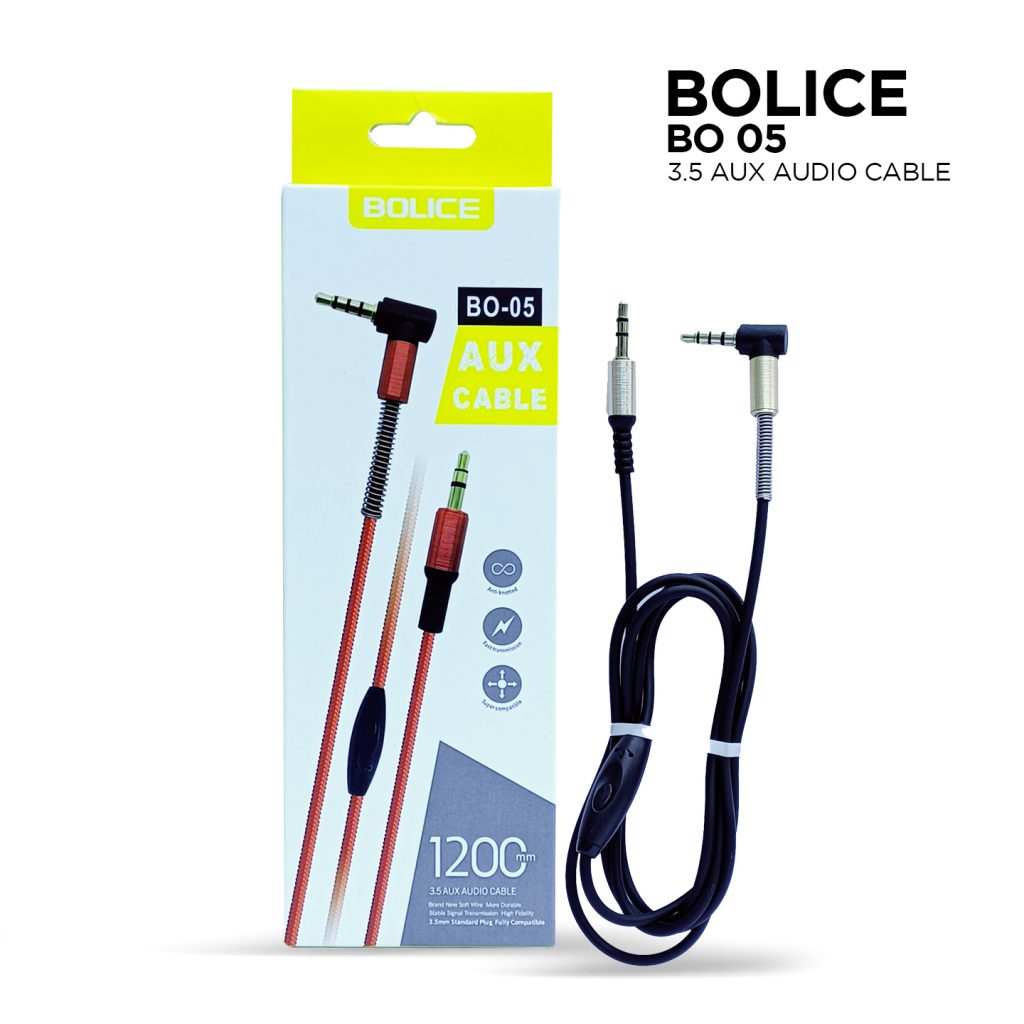 Bolice BO 05 3.5 AUX Audio Cable - SHIHAB MOBILE PHONES LLC | BOLICE ...